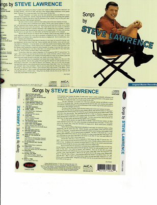 STEVE LAWRENCE - SONGS BY STEVE LAWRENCE (CD 1994) **15 TRACKS ...
