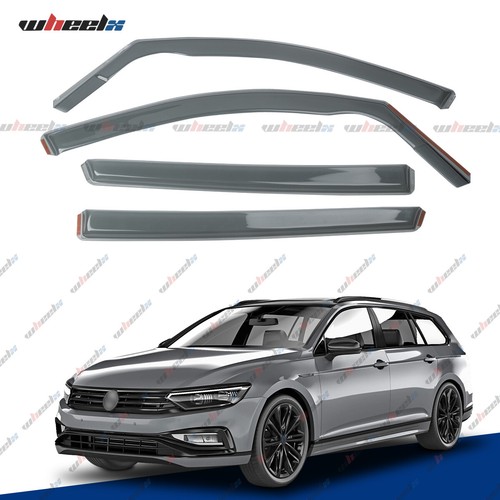 WHEELX Window Visor Wind Deflectors For VW Passat B8 2014 Onwards 5 ...