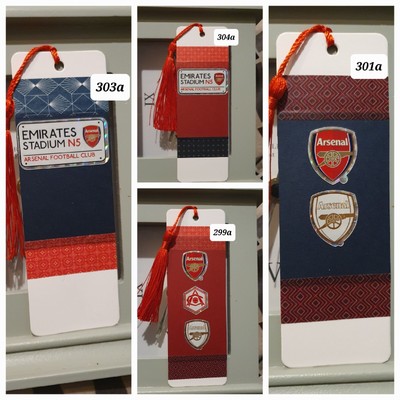 Handmade Football Bookmark Gift-Arsenal-Liverpool-Chelsea-Tottenham-Man ...
