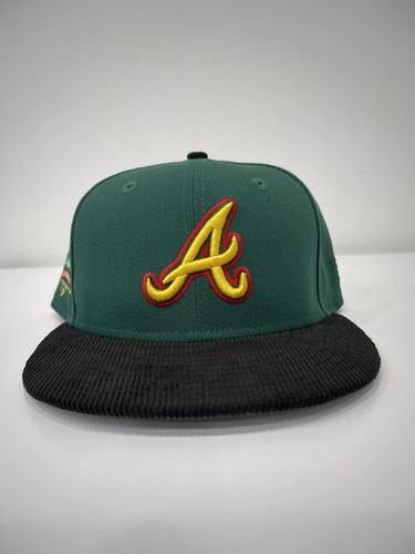 Atlanta Braves New Era Hat Club Corduroy Brim MLB 150 Fitted Cap Hat 7 ...