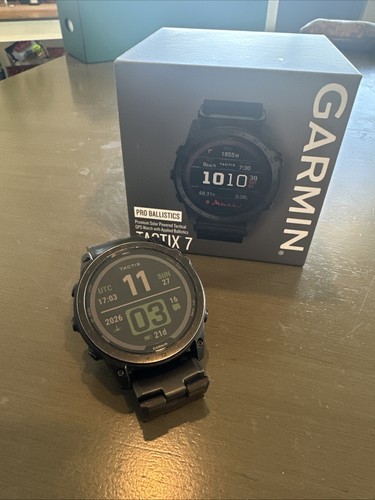 Garmin Tactix 7 Pro Ballistic Solar Tactical GPS Smartwatch with Nylon Band | eBay