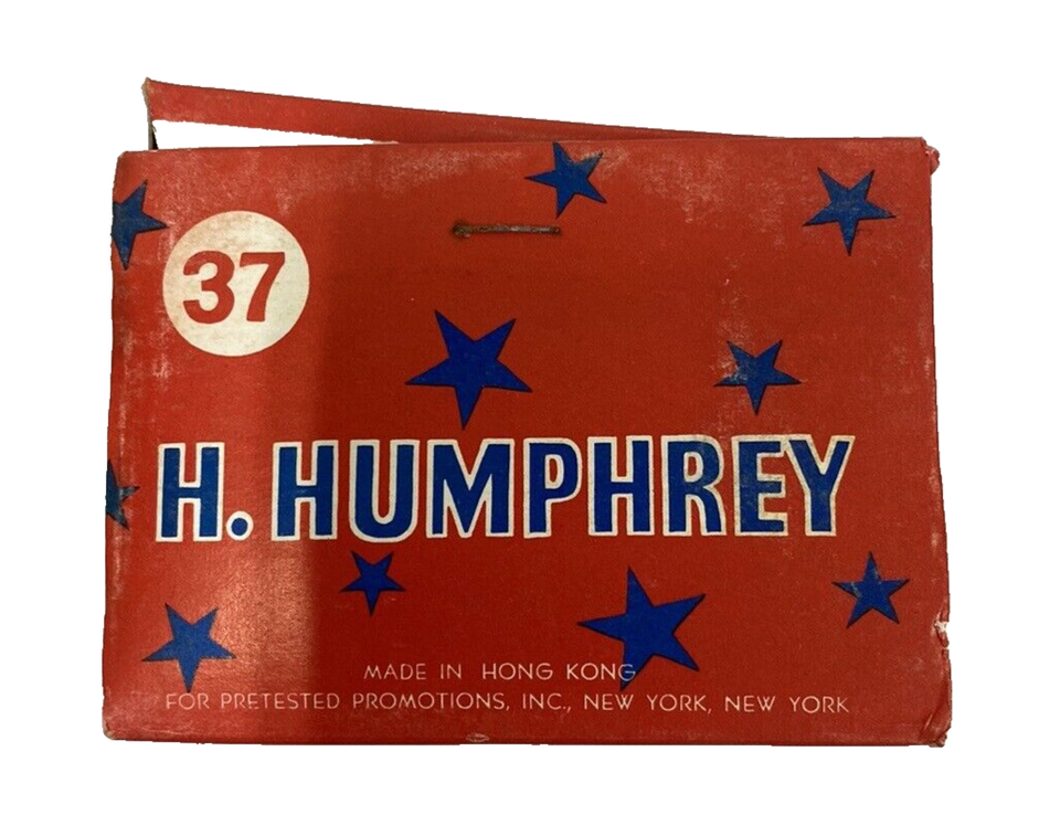 CASE OF 24 Vintage 1968 Marx Presidents Herbert Humphrey Sealed in ...