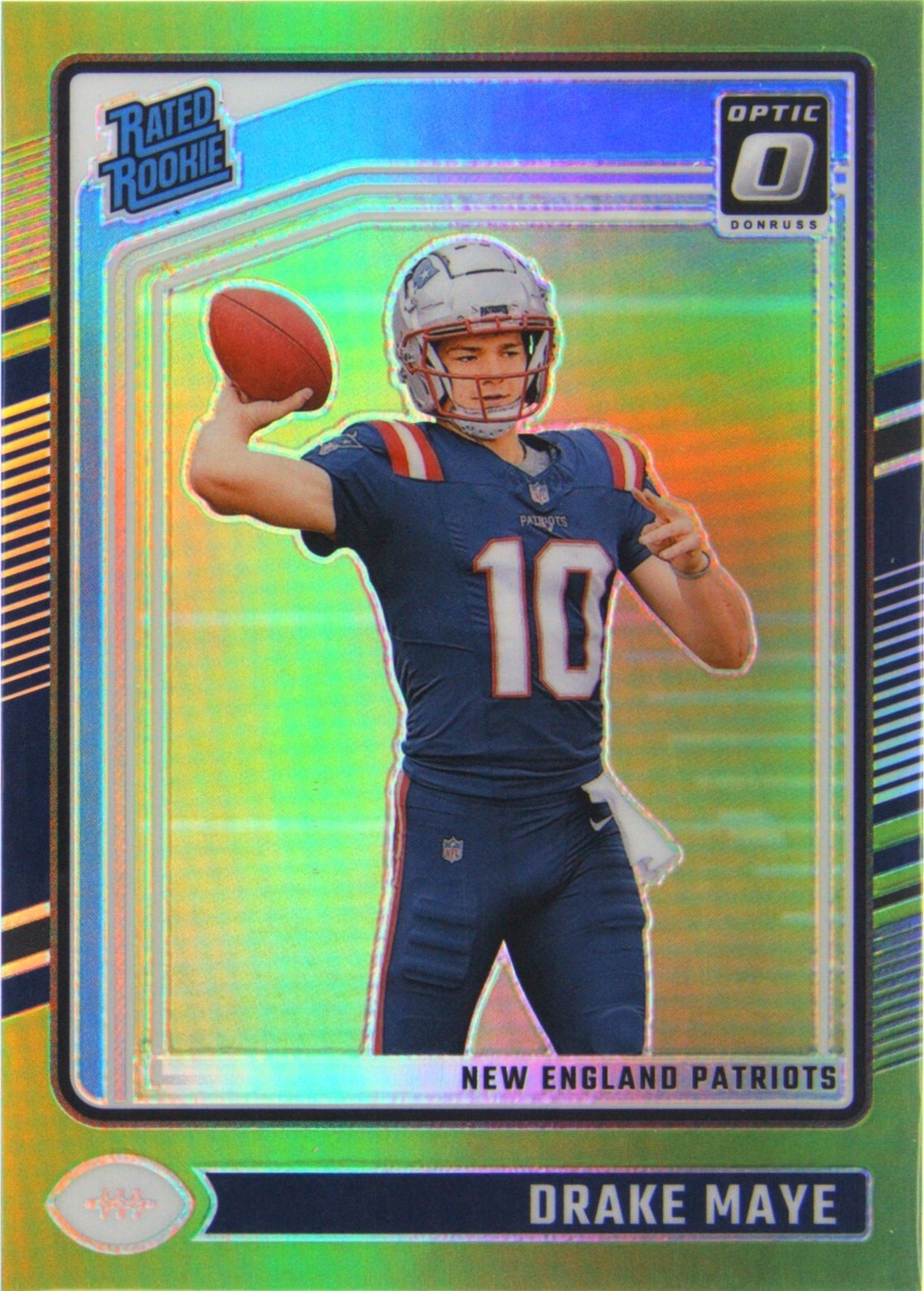 2024 Panini Donruss Optic - Rated Rookie Drake Maye #229 Lime Green ...