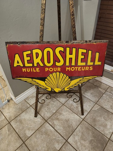 Rare Aeroshell Aviation Shell Petroleum Porcelain Gas And Oil ...