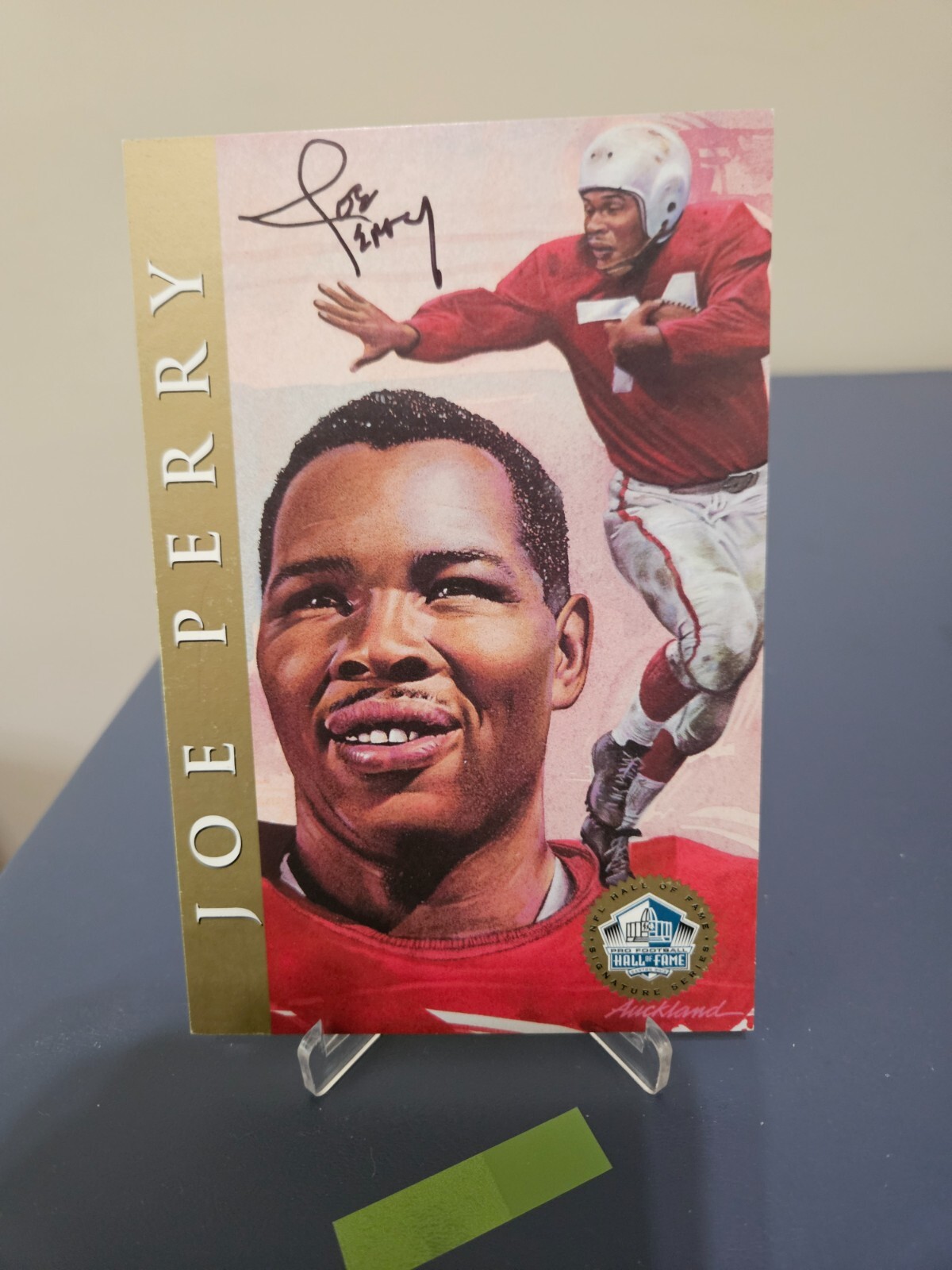 JOE PERRY Signed Gold 1998 Football Signature Series Post Card | eBay