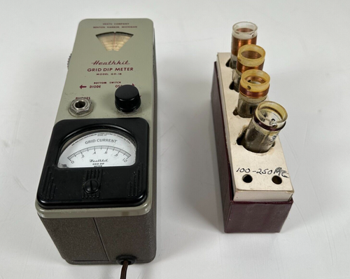 Heathkit GD-1B Grid Dip Meter w/ Coils Untested | eBay