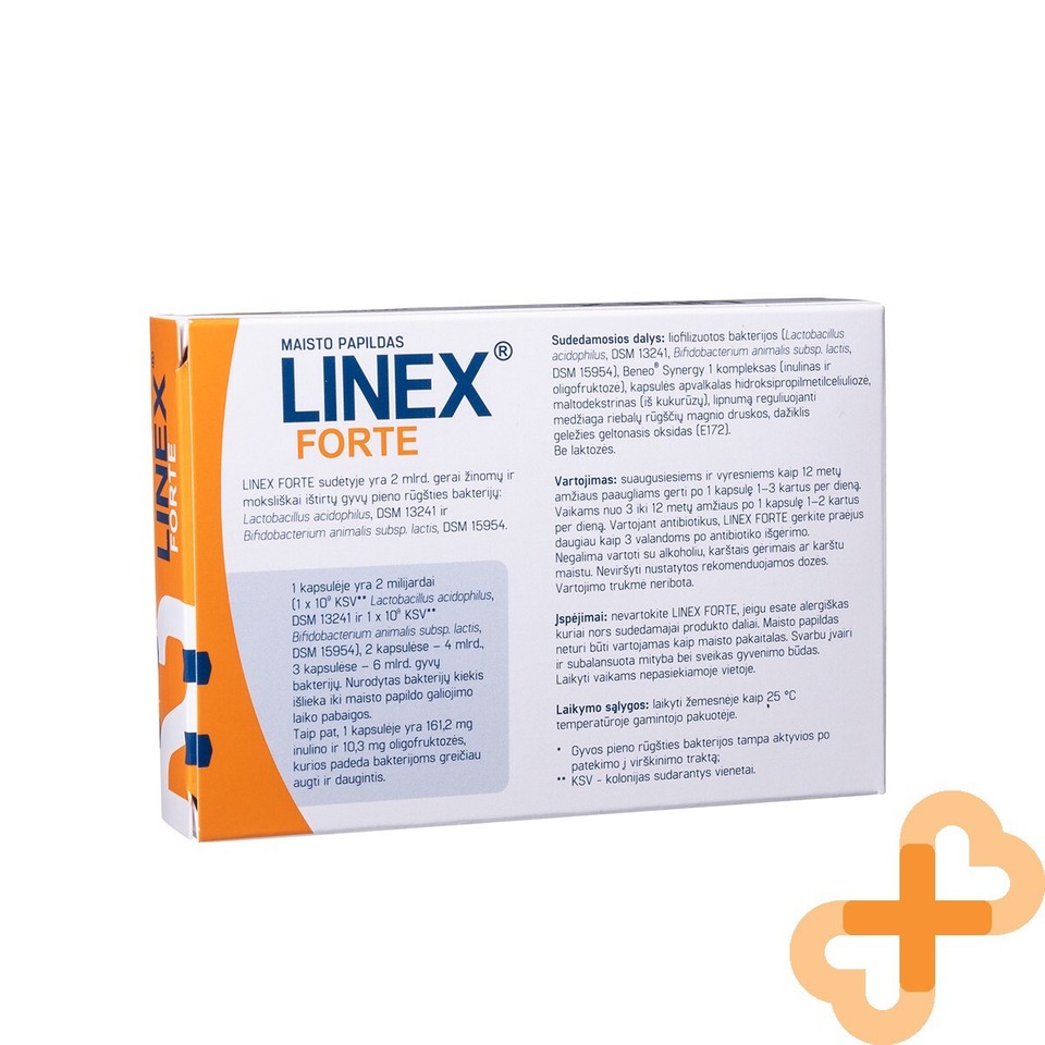 Linex Forte 14 Gastrici Succo Resistente Pillole Lacto Bifido Batteri ...
