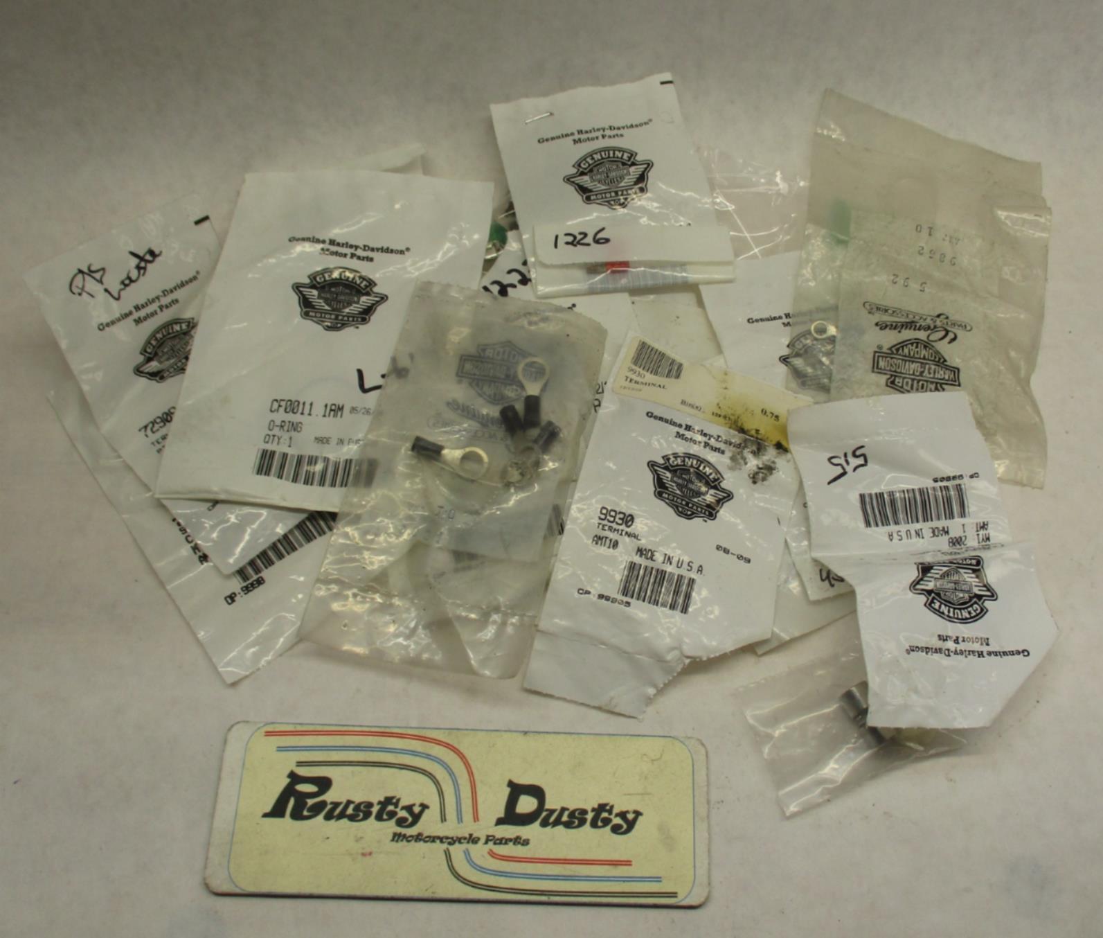 Huge Mixed Lot of Harley Davidson Genuine NOS Electrical Terminal ...