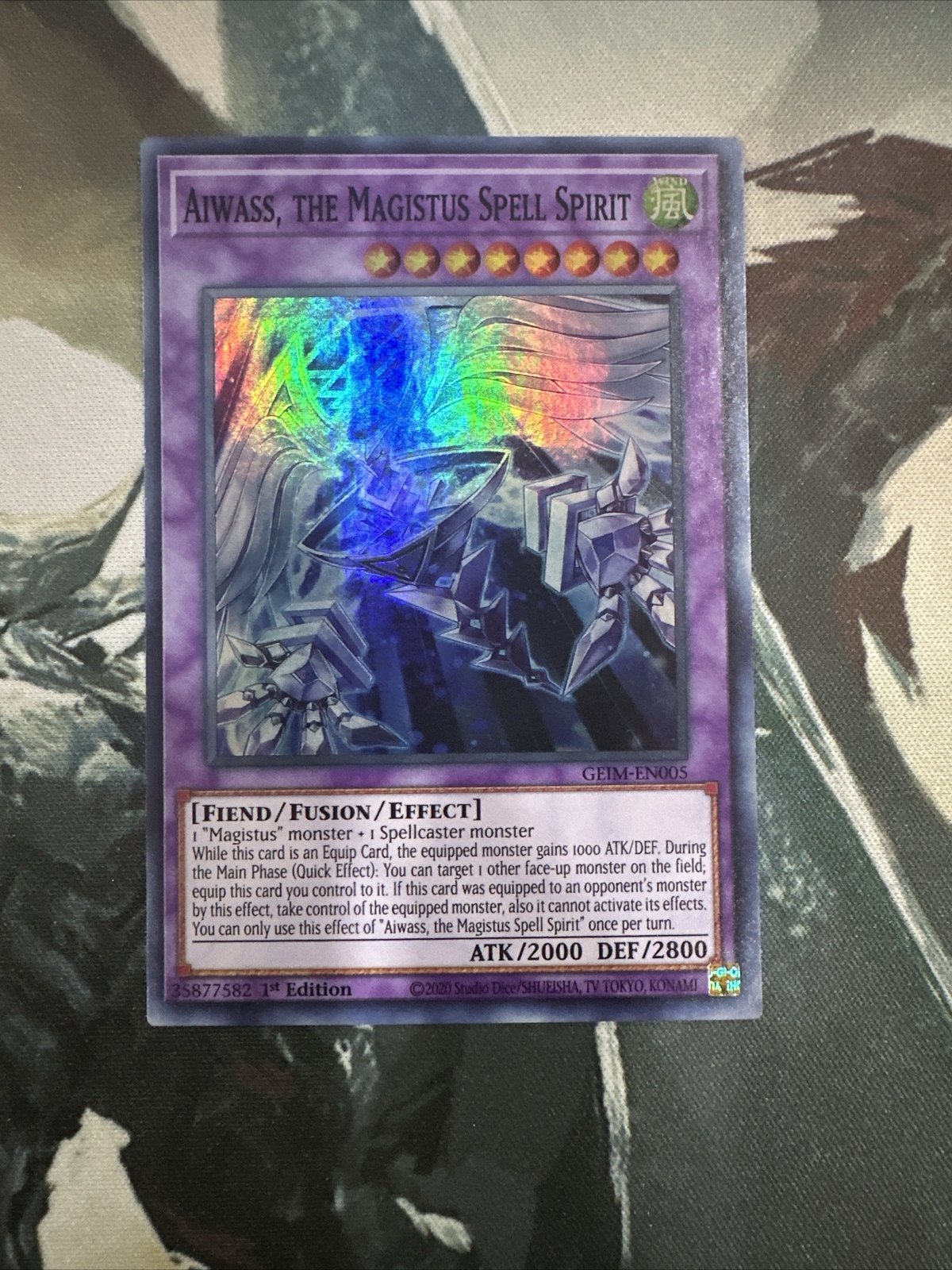 Yugioh Aiwass, the Magistus Spell Spirit Super Rare GEIM | eBay