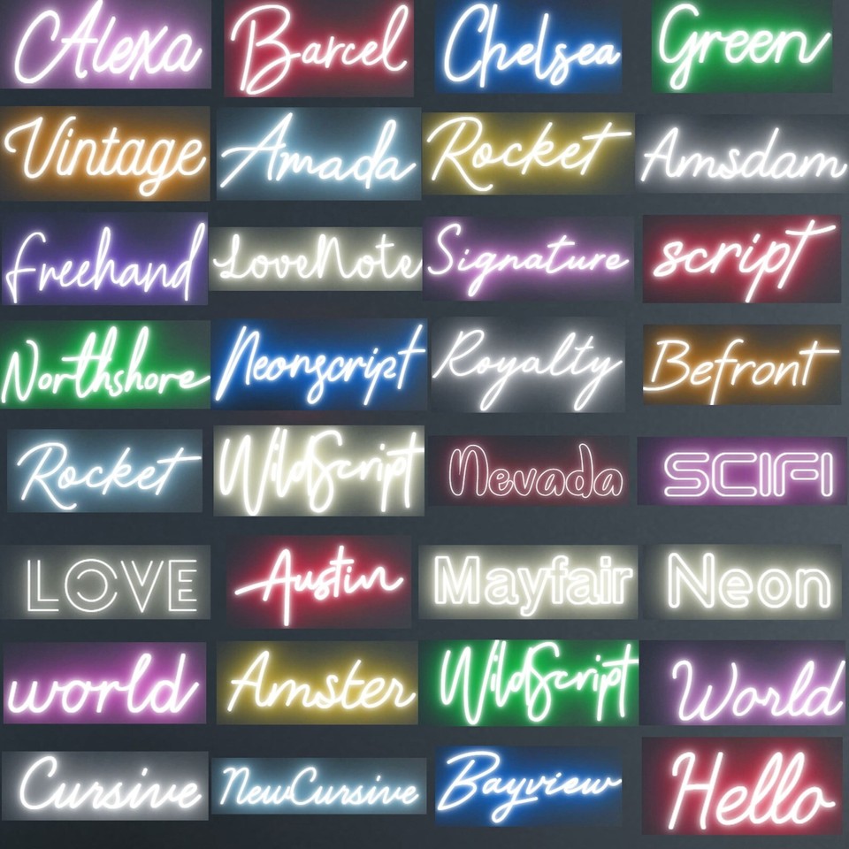 Custom Neon Sign | Neon Sign| Wedding Neon Sign | Led Neon Sign | Name ...