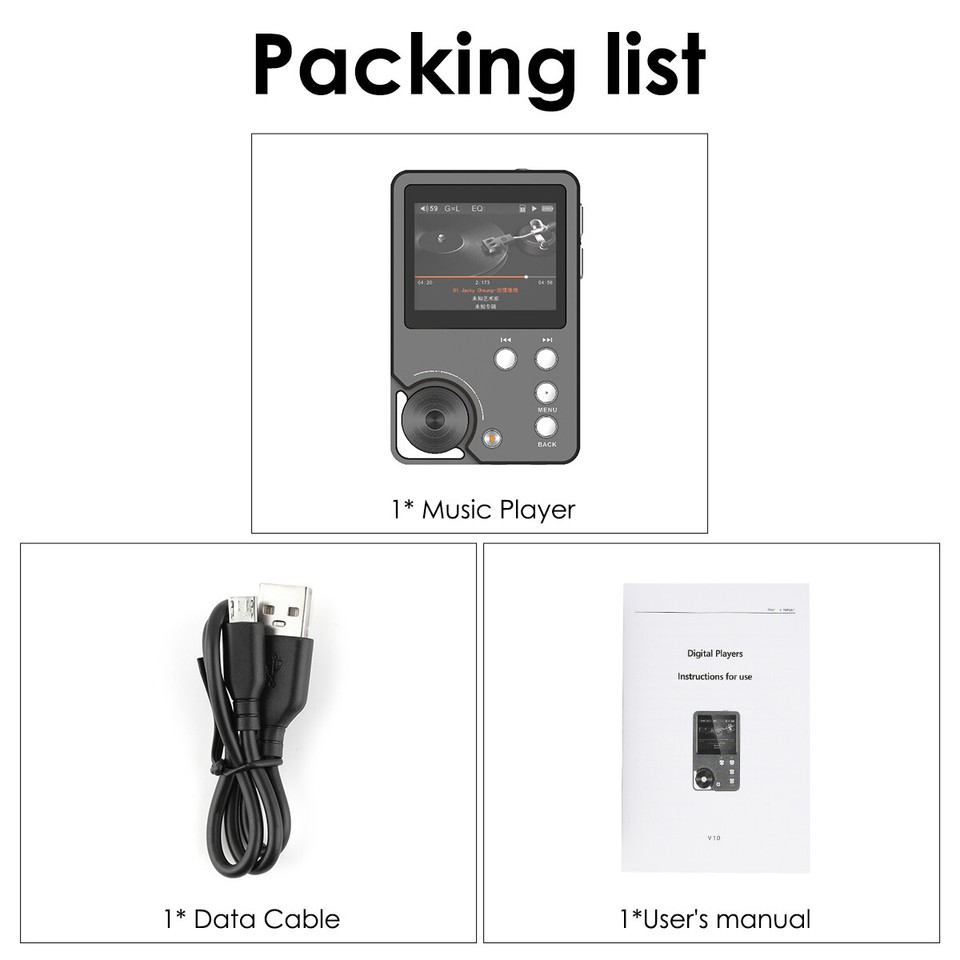 HiFi MP3 Player Lossless DSD DAC Flac High Resolution Music Player ...