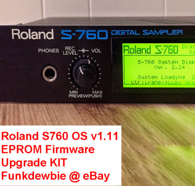 Roland S760 OS v1.11 EPROM Firmware Upgrade KIT / New ROM Final Update ...