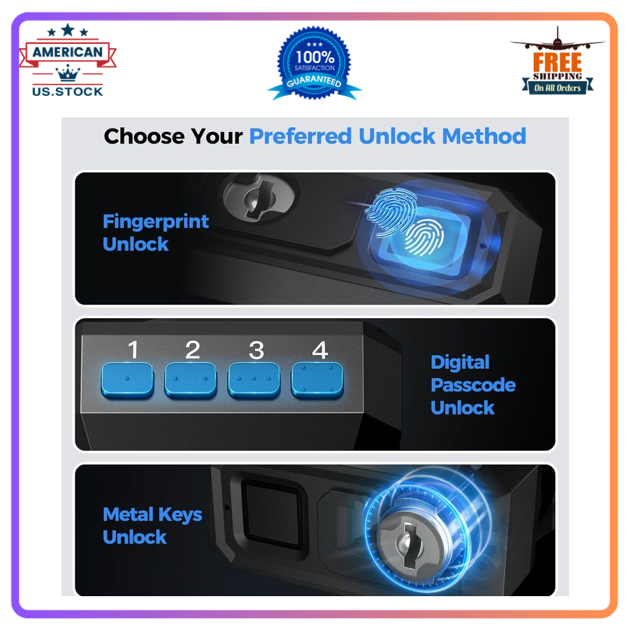AINIRO Biometric Trigger Lock, Gun Trigger Lock for Rifles and Shotguns ...