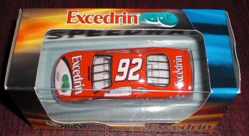 2002 HOT WHEELS RACING EXCEDRIN PROMO #92 TODD BODINE CAR SPECIAL ...
