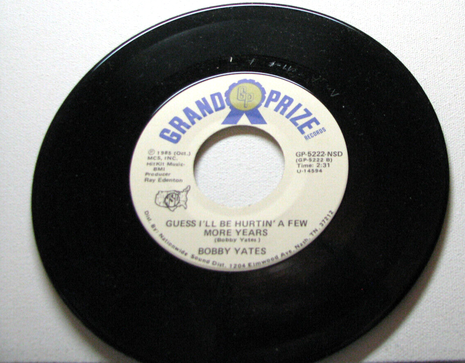 45 RPM Single--- BOBBY YATES: HAVE YOU EVER LISTENED (TO ONE OF HANK ...