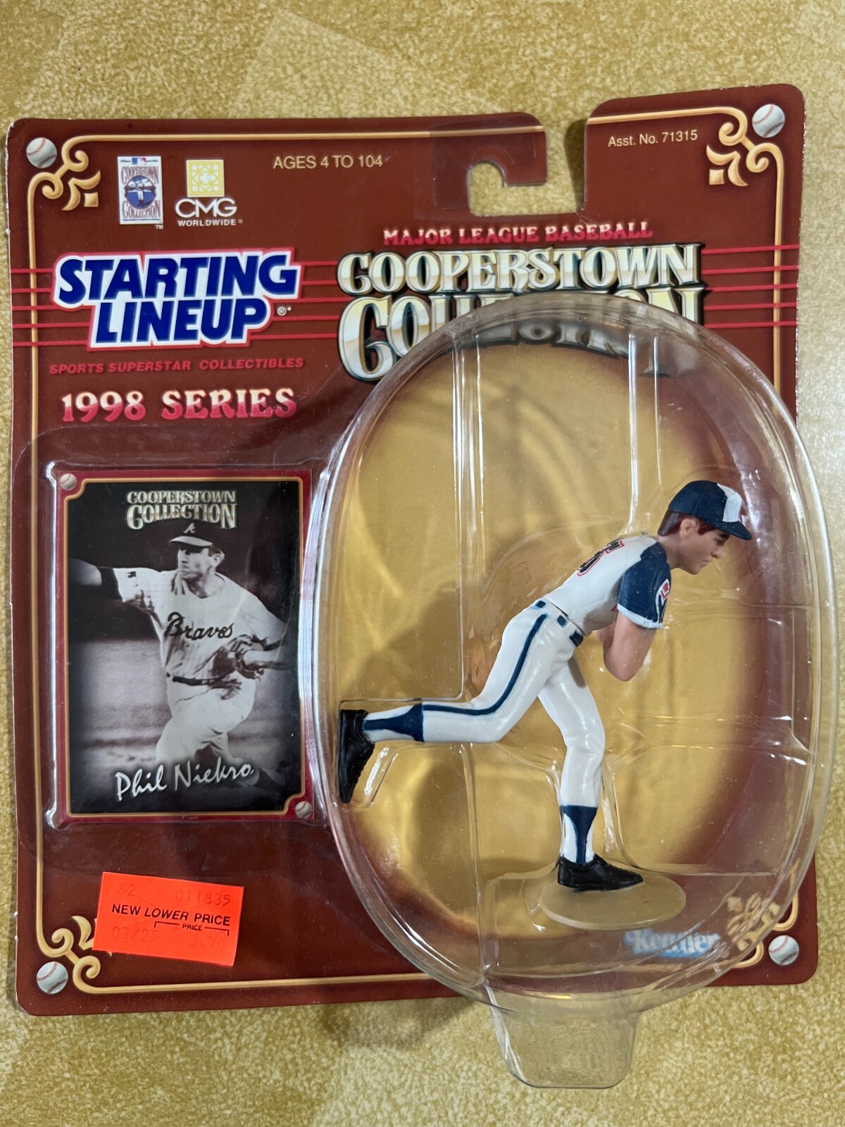 Phil Niekro Starting Lineup Cooperstown Collection Figure Kenner 1998 ...