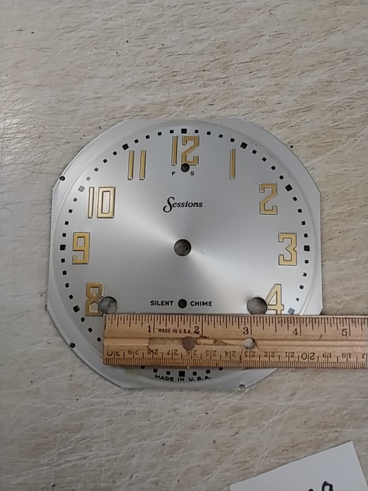 SESSIONS TAMBOUR WESTMINSTER CHIME CLOCK DIAL & BEZEL & GLASS | eBay