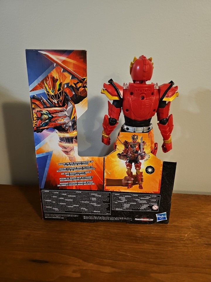 Red Ranger Dino Fury Spiral Strike Power Rangers Light Up Spin Hasbro ...