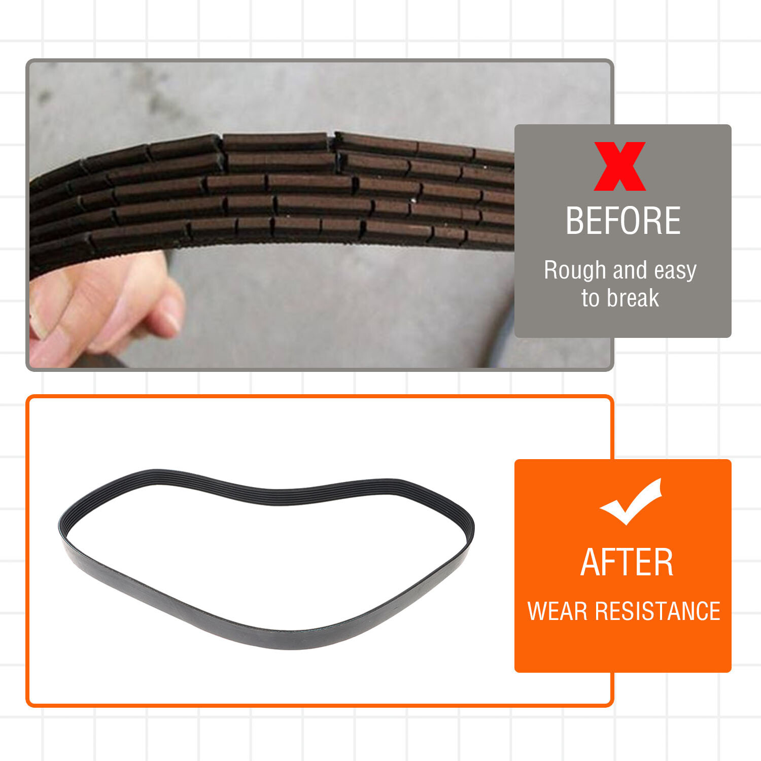 Vehicle Alternator Drive Belt for Mercedes-Benz GLK350 SL550 ML350 R350 ...
