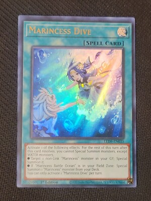 YGO Marincess Dive Ultra Rare 1st Ed NM Duels from the Deep LED9-EN035 ...