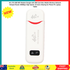 4G LTE USB Wifi Modem Dongle with SIM Card Slot, Mobile Wireless ...