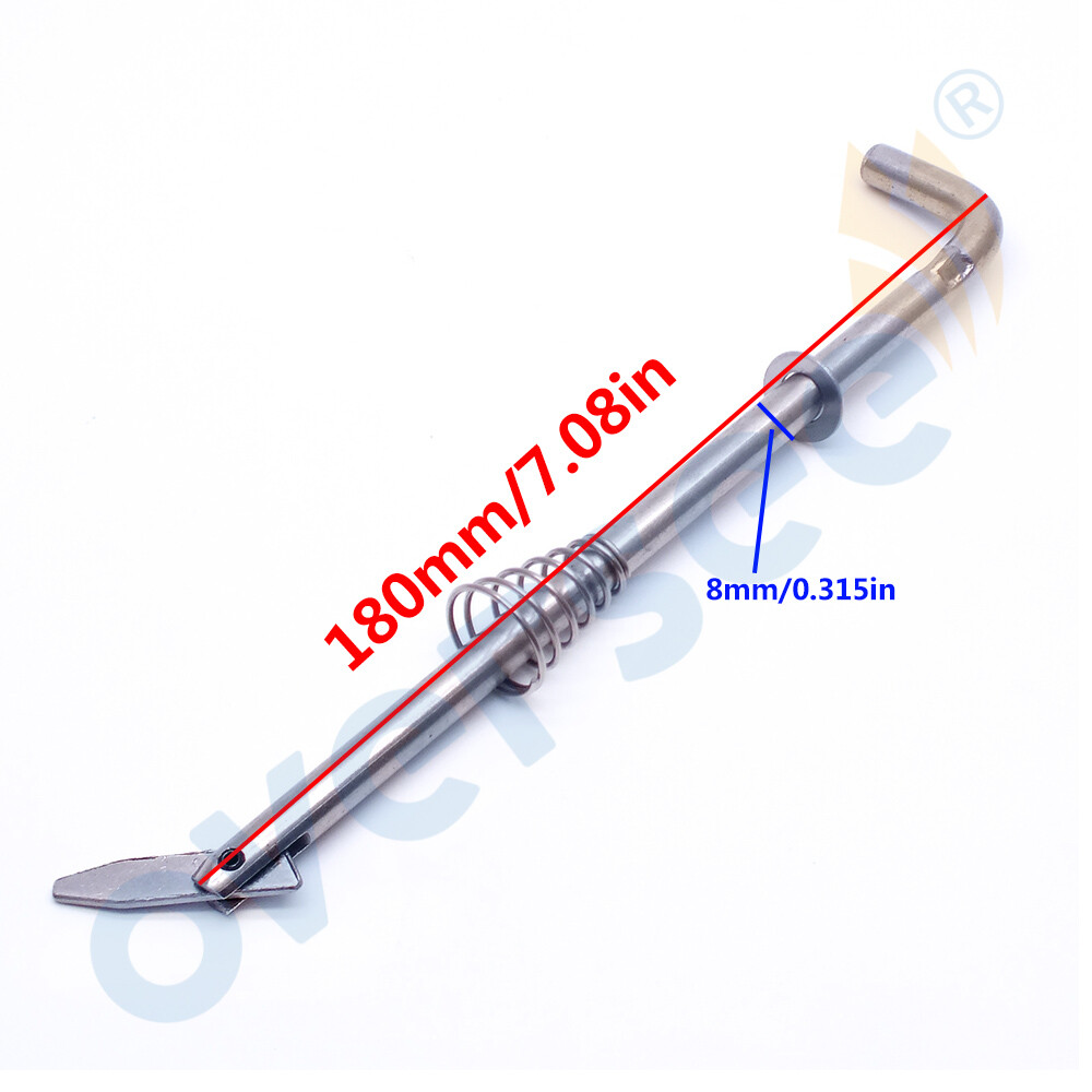 Tilt Thrust Rod & Spring 350-62121-2 For Nissan Tohatsu 9.8- 9.9HP-18HP ...