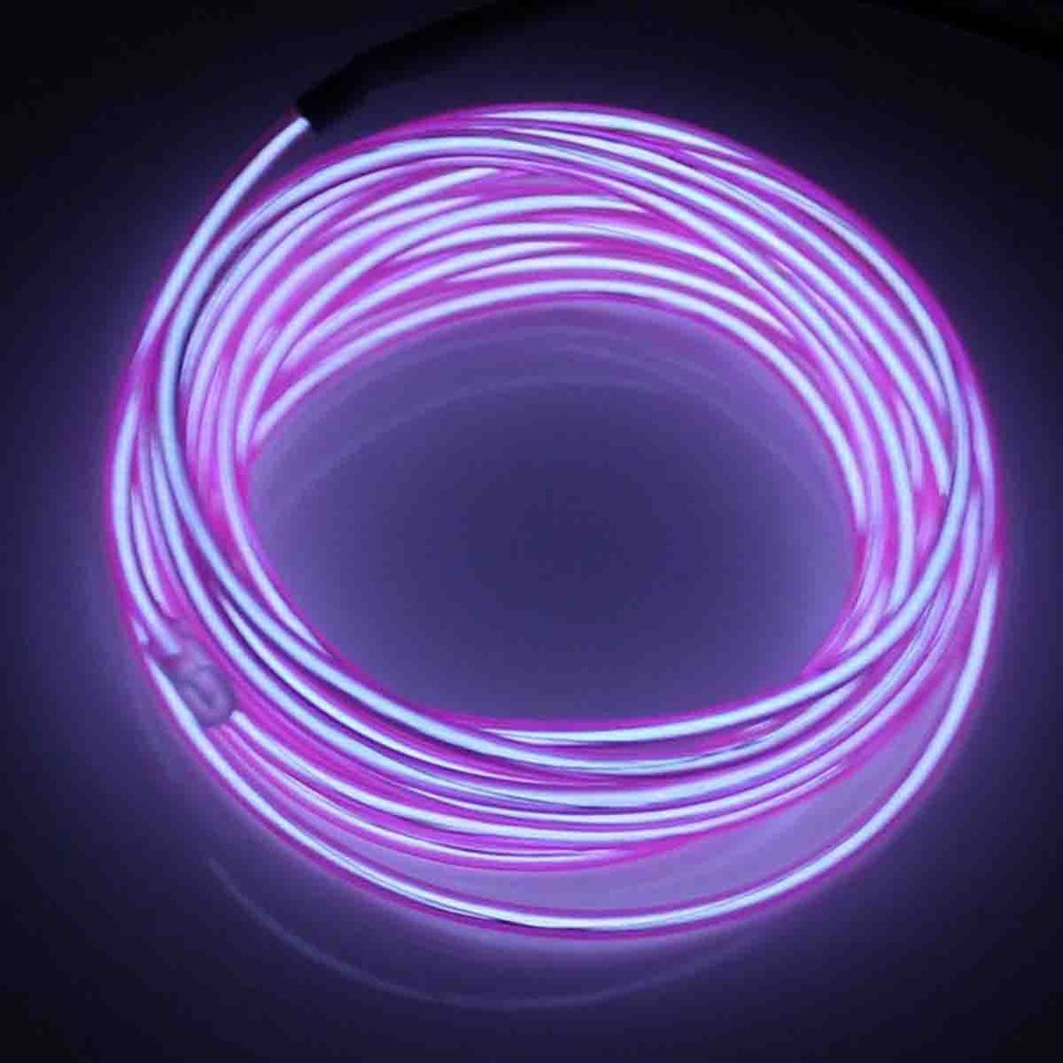 Neon LED Light Glow EL Wire String Strip Rope Tube Decor Car Party ...