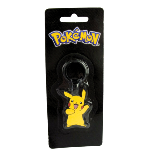 Pokemon Metal Bioworld PIKACHU Keychain Keyring Pendant Authorized ...