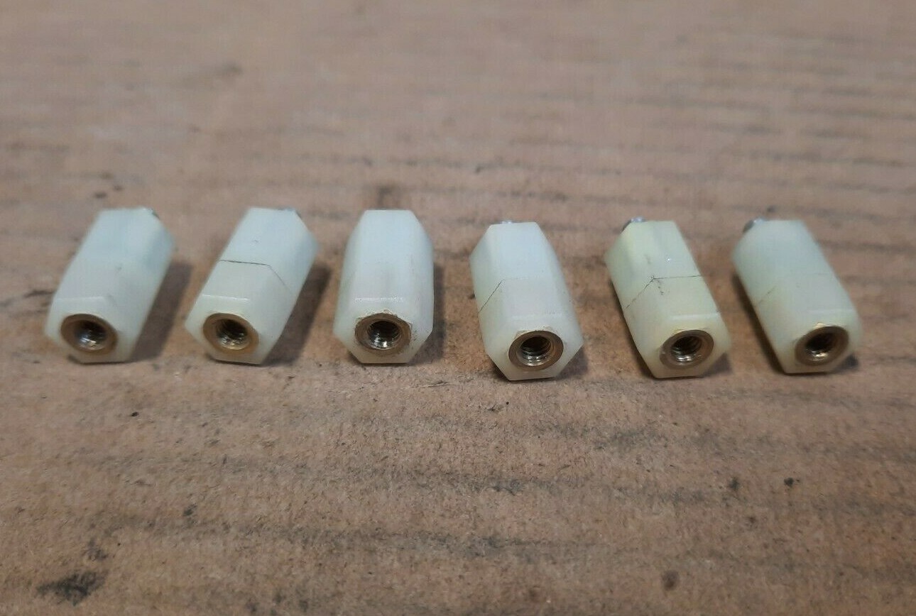 LOT OF 6 STANDOFFS (SEE PICTURES FOR DIMENSIONS) R110C | eBay