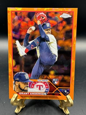 GRANT ANDERSON 2023 Topps Chrome Update Sapphire Orange RC SSP 11/25 ...
