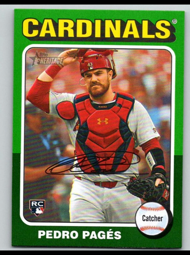 2024 Topps Heritage #704 Pedro Pagés Green Border | eBay
