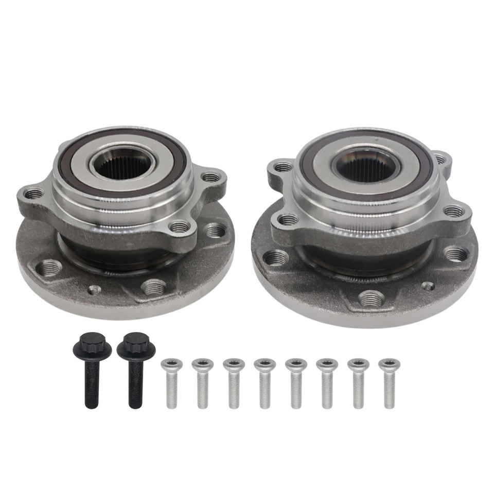 2pcs For Volkswagen Passat Jetta Tiguan Audi Front Wheel Hub & Bearing ...