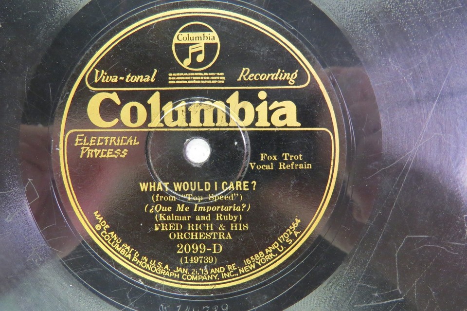 Fred Rich and Orch. - COLUMBIA 2099-D - What Is This Thing Called Love ...