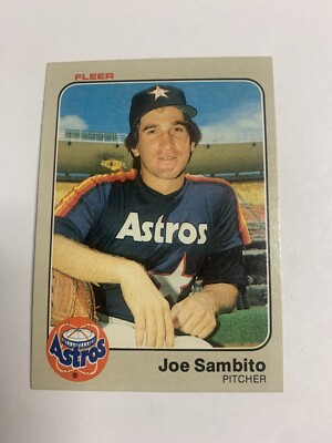 1983 Fleer Joe Sambito Houston Astros | eBay