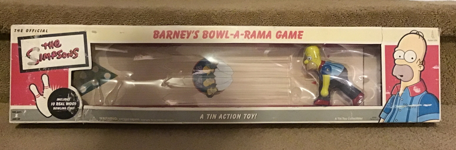The Simpsons BARNEY'S BOWL-A-RAMA Bowling Game Simpsons Memorabilia | eBay
