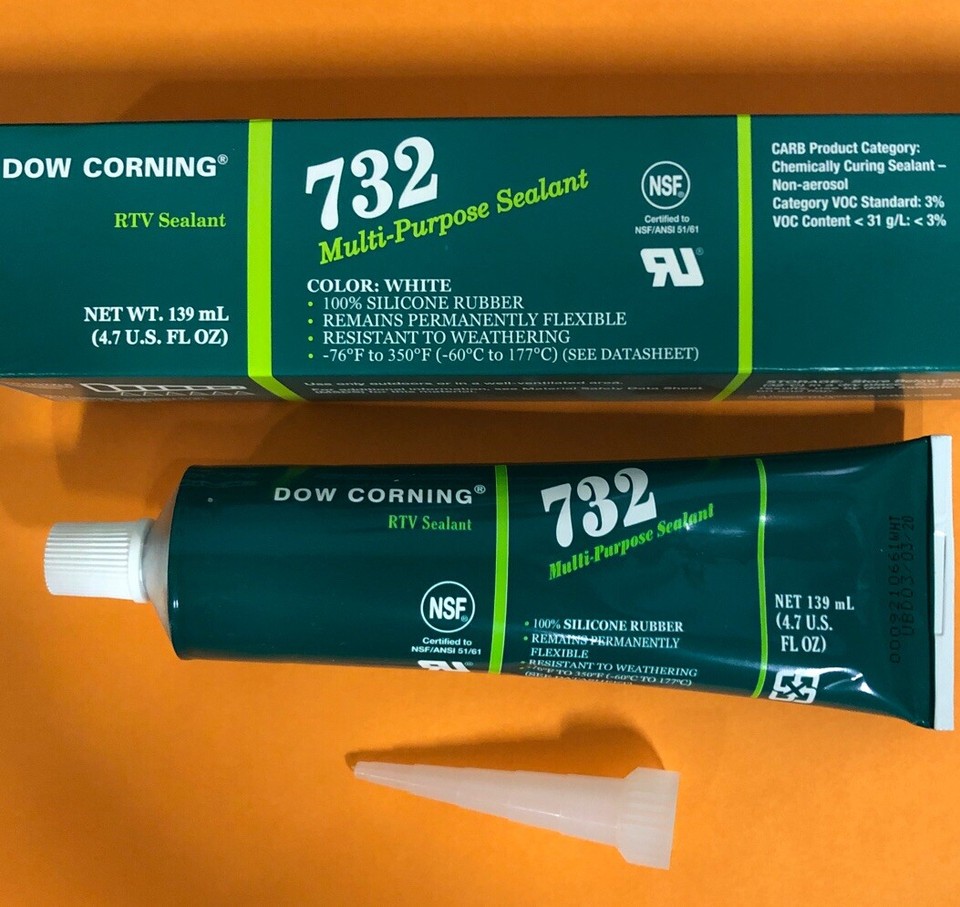 Dow Corning DC-732 Multi-Purpose Silicone Tube Clear 4.7 oz 139ml Brand ...