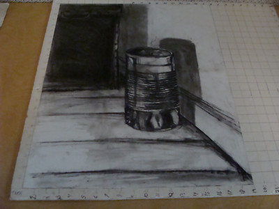 large original drawing -- still life of TIN CAN, no label | eBay