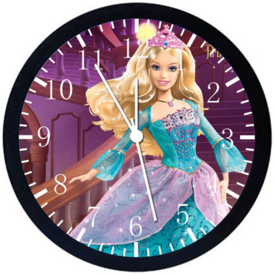 Cute Barbie Doll Black Frame Wall Clock Nice For Decor or Gifts W366 | eBay