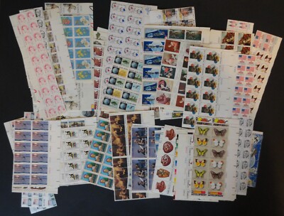 USA USPS MINT NH 1970's-1980's LARGE FORMAT PLATE BLOCKS LOT FACE VALUE ...