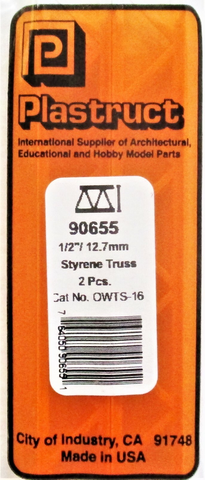 Plastruct 90655 OWTS-16 Warren Style 2 Styrene Open Web Trusses 1/2 x ...