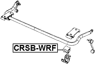 CRSB-WRF Febest FRONT STABILIZER BAR BUSH D30 52059973AC, 52059973AC ...