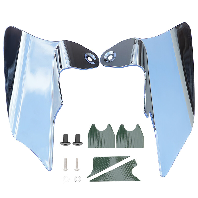 Chrome Mid Frame Heat Shield Air Deflector For Harley Touring Glide ...