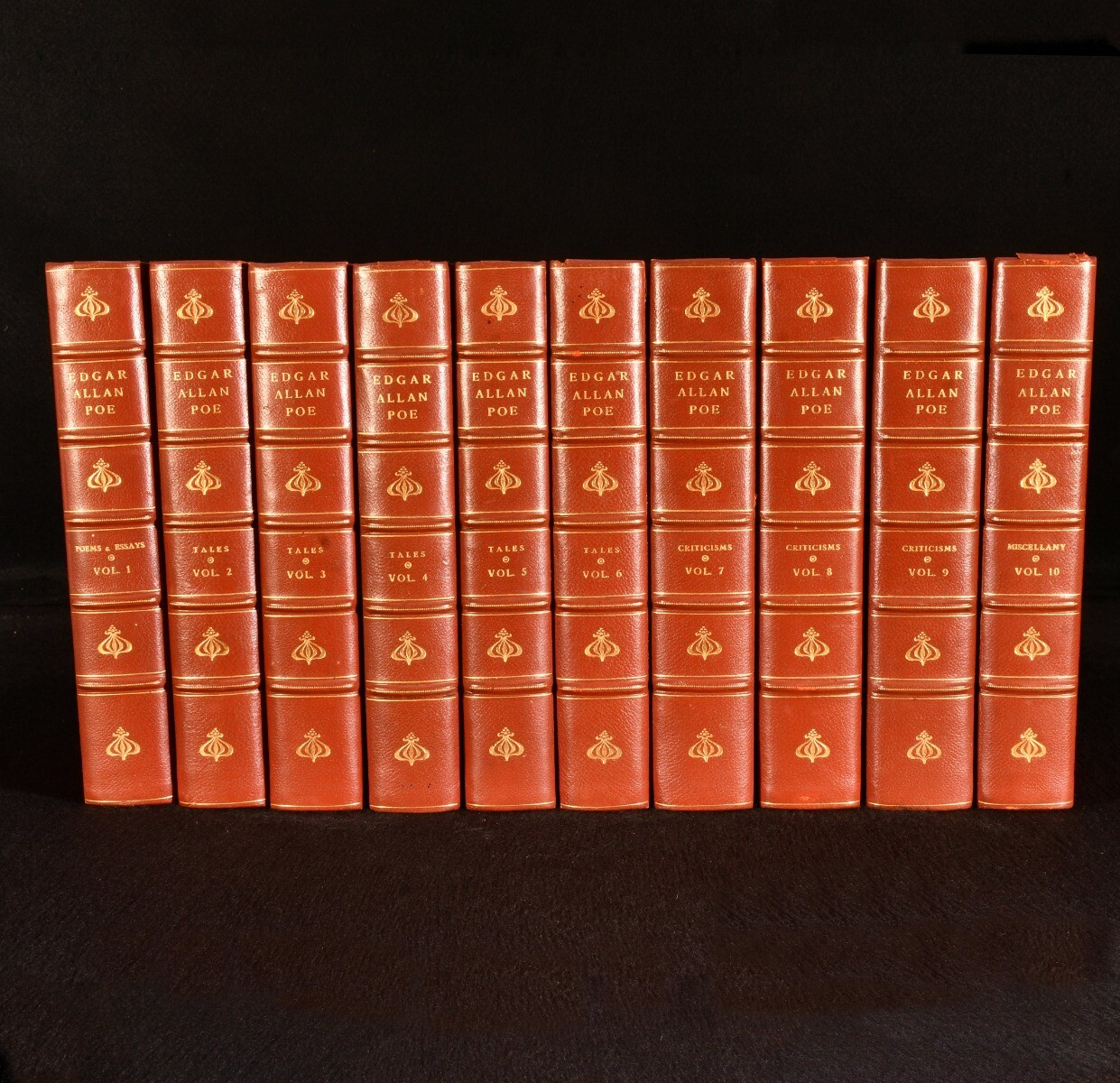 1902 10Vols The Complete Works of Edgar Allan Poe Limited Edition ...