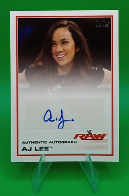 AJ Lee 🥰 2013 Topps WWE Autograph card 🔥 | eBay