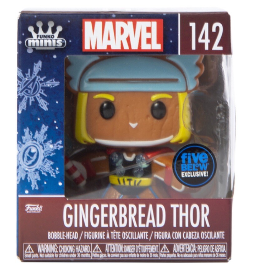 Xmas Funko pop minis Marvel: Gingerbread Thor Vinyl Figure #142 ...