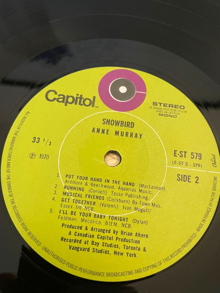 ANNE MURRAY - SNOWBIRD 1st UK 1971 Press LP VG+ | eBay UK