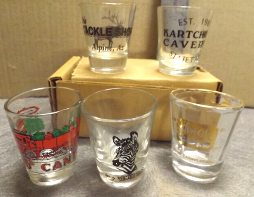 FIVE DIFFERENT ARIZONA Shot Glass SOUVENIR | eBay