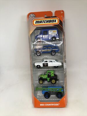 Matchbox MBX Countryside Assorted Cars #GKJ02 2019 5 Pack Car Set 1/64 ...