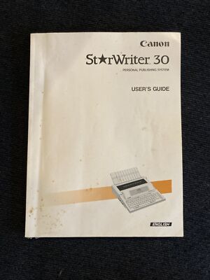 Typewriters & Word Processors - Canon Starwriter