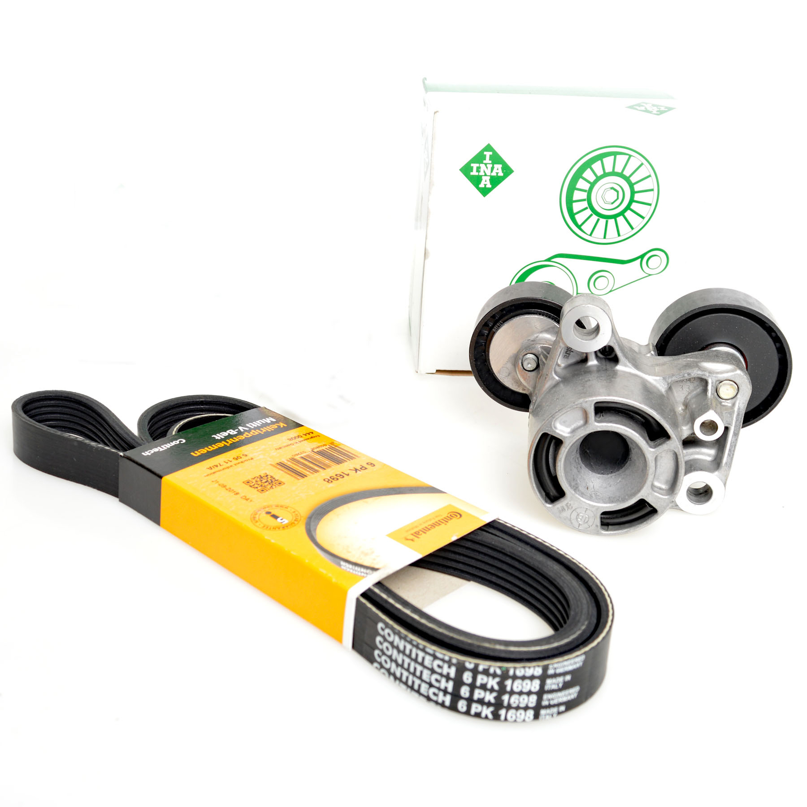 CONTI 6PK1698 Keilrippenriemen + INA Spanner für F10 F20 F21 F22 F30 ...